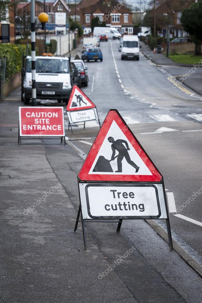 Tree cutting sign — Stock Photo © fotogenix #40799821
