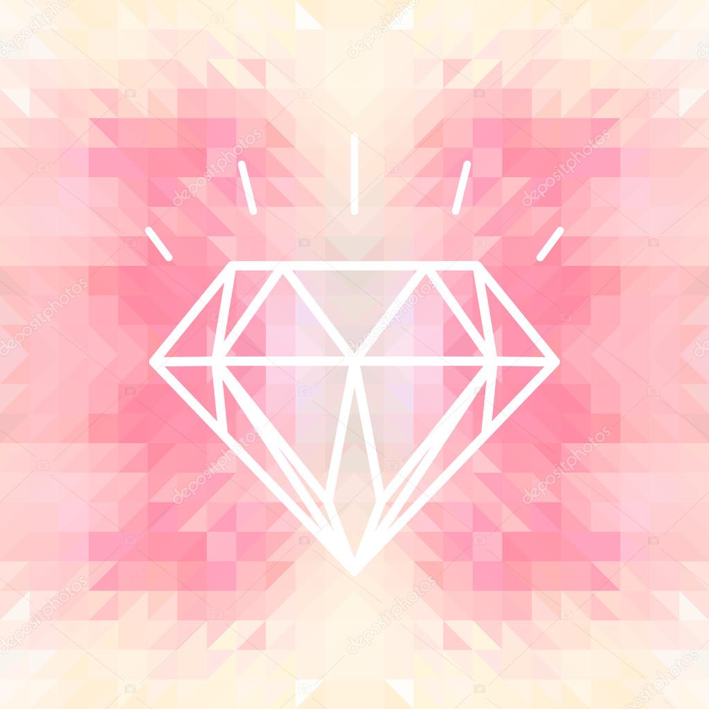 Diamond, triangle background Stock Vector Image by ©kovalto1 #42817939