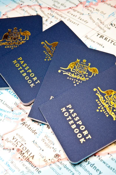 Australian Passports — Stock Photo © derek@hatfielddesign.com #46405099