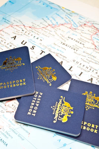 Australian Passports — Stock Photo © derek@hatfielddesign.com #46405091