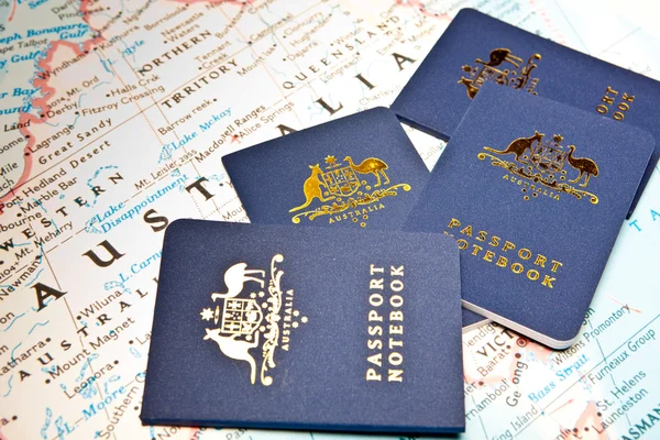 Australian Passports — Stock Photo © derek@hatfielddesign.com #46405101