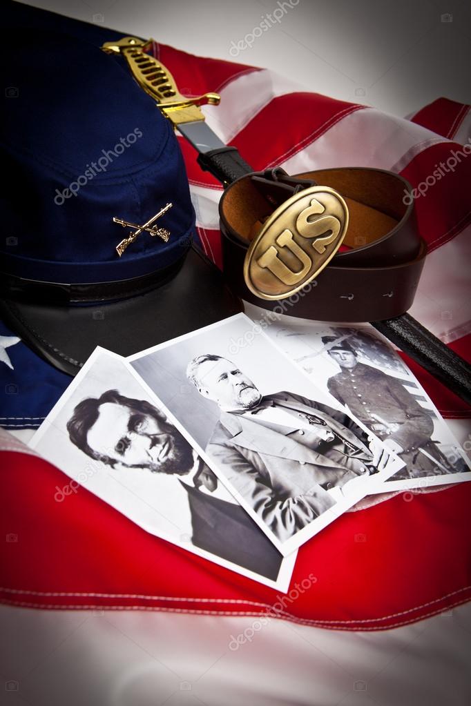Civil War Items Union — Stock Photo © derek@hatfielddesign.com #46477229