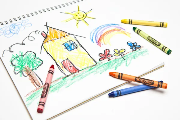 Kids Drawing — Stock Photo © derek@hatfielddesign.com #48109117