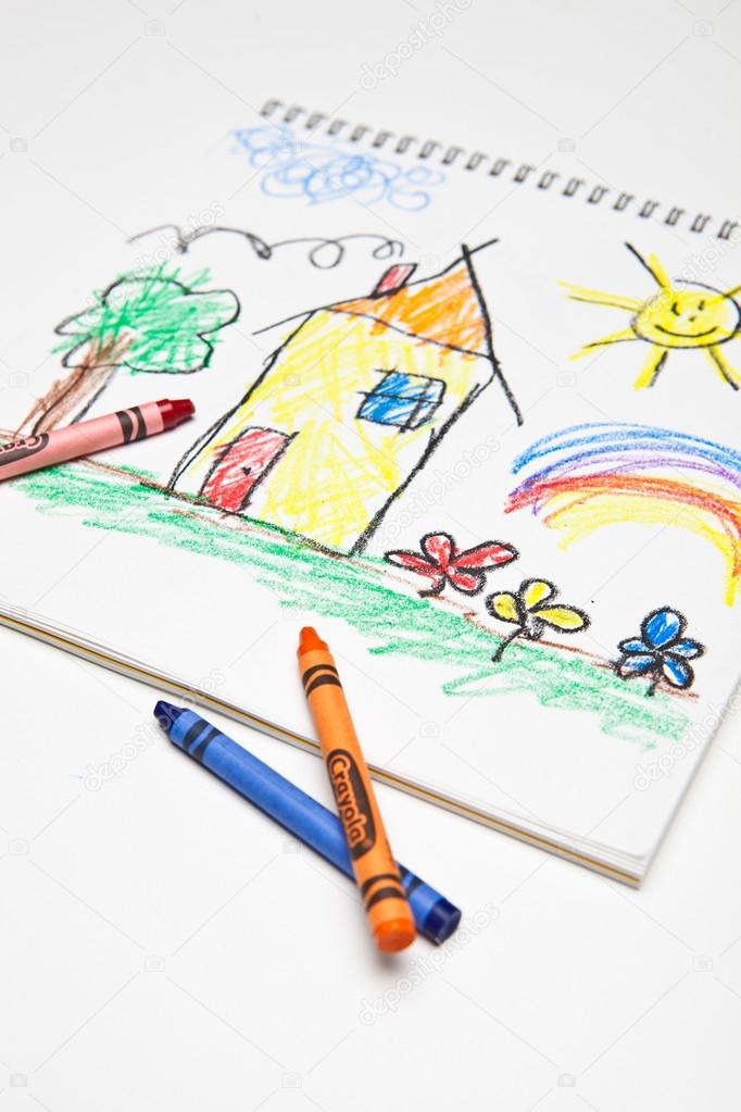 Kids Drawing — Stock Photo © derek@hatfielddesign.com #48109083