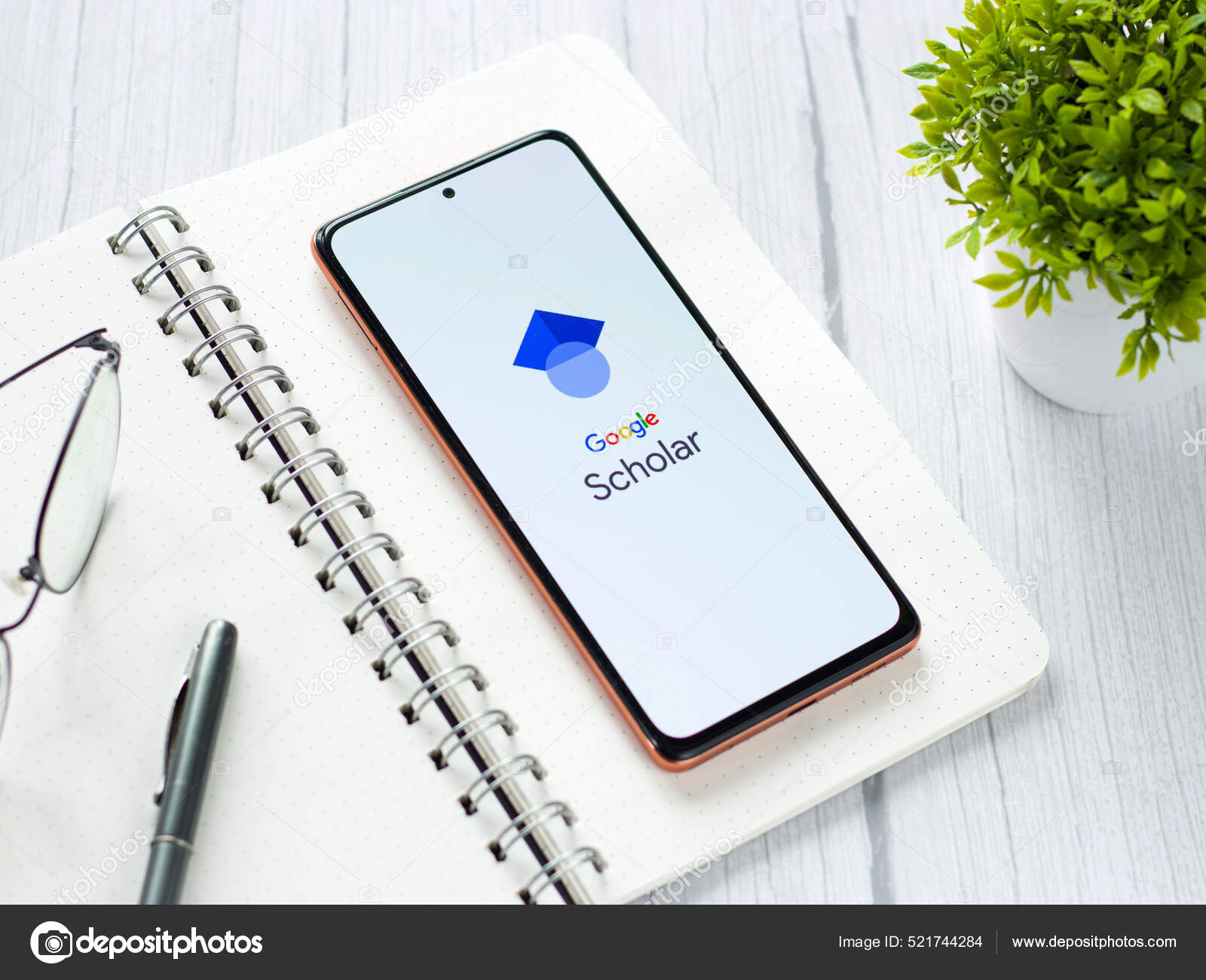 Assam India May 2021 Google Scholar App Logo Phone Screen — Stock ...