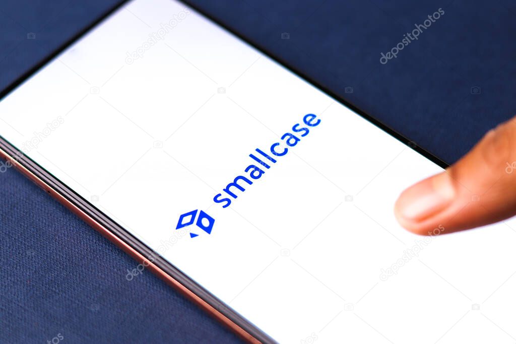 West Bangal, India - 21 de agosto de 2021: logotipo de Smallcase en la imagen de stock de ...