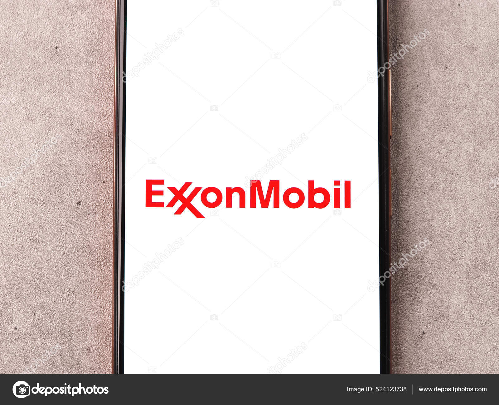 West Bangal India October 2021 Exxonmobil Logo Phone Screen Stock ...