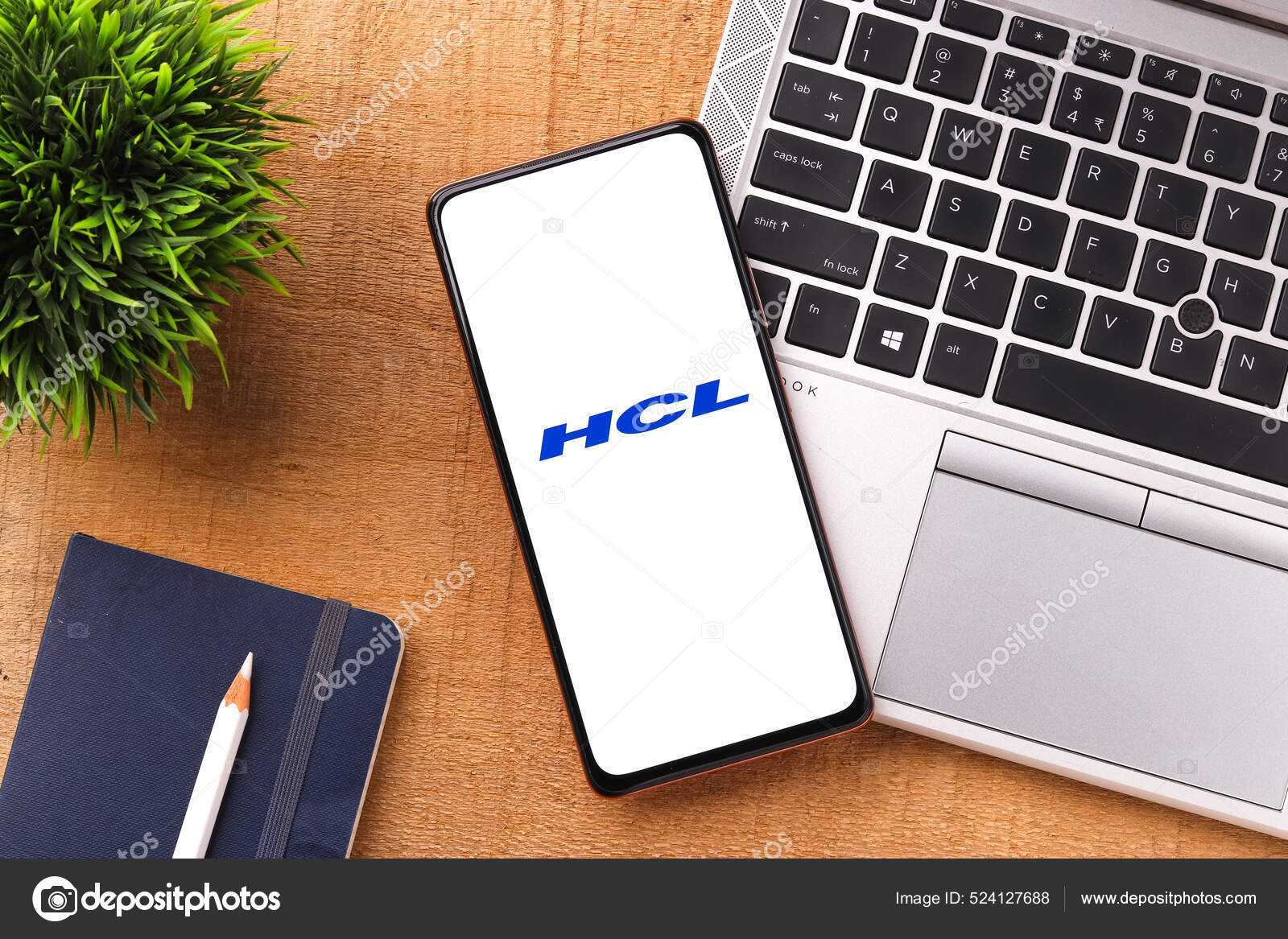 West Bangal India October 2021 Hcl Technologies Logo Phone Screen ...