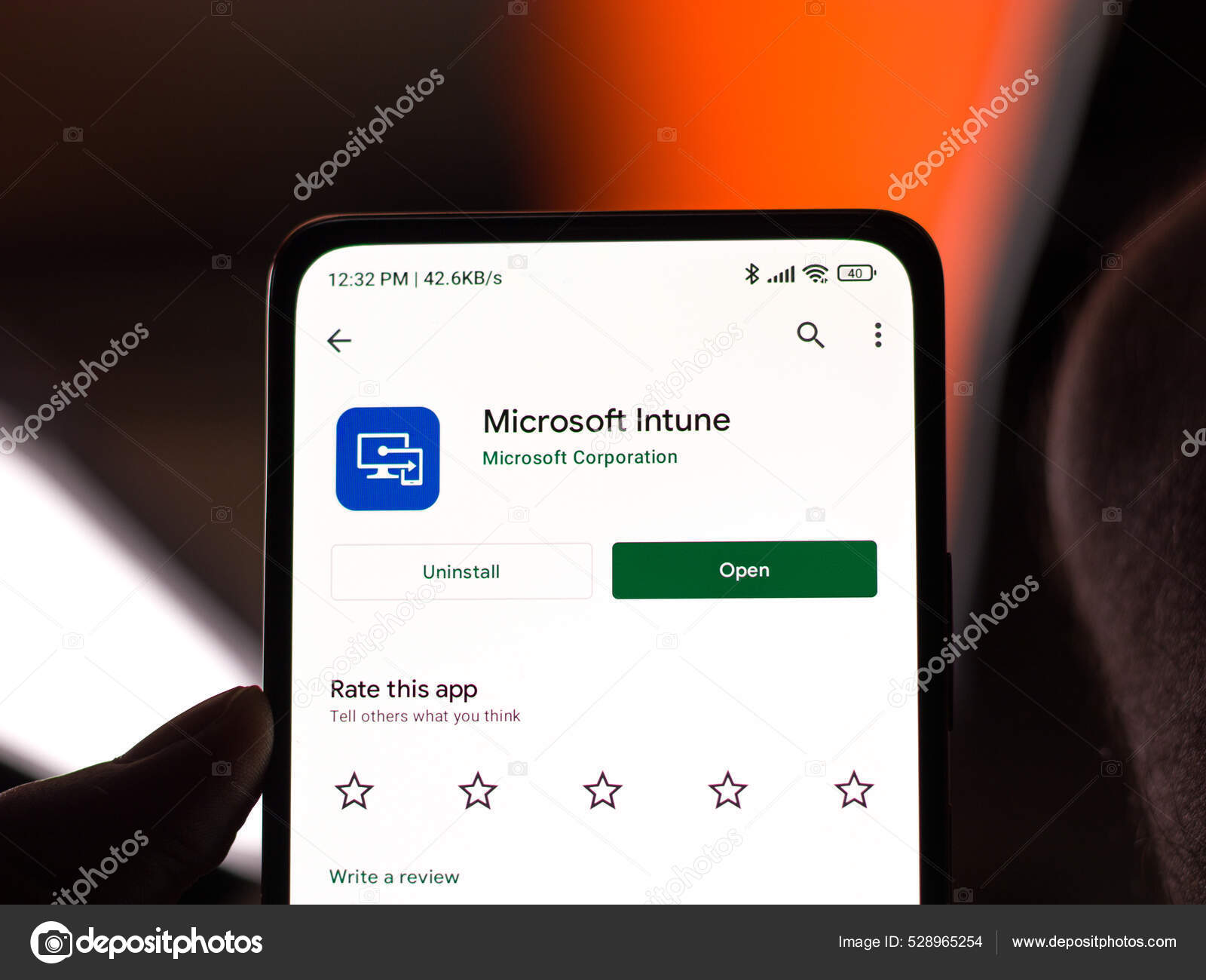 West Bangal India Noviembre 2021 Logotipo Microsoft Intune Imagen Stock ...