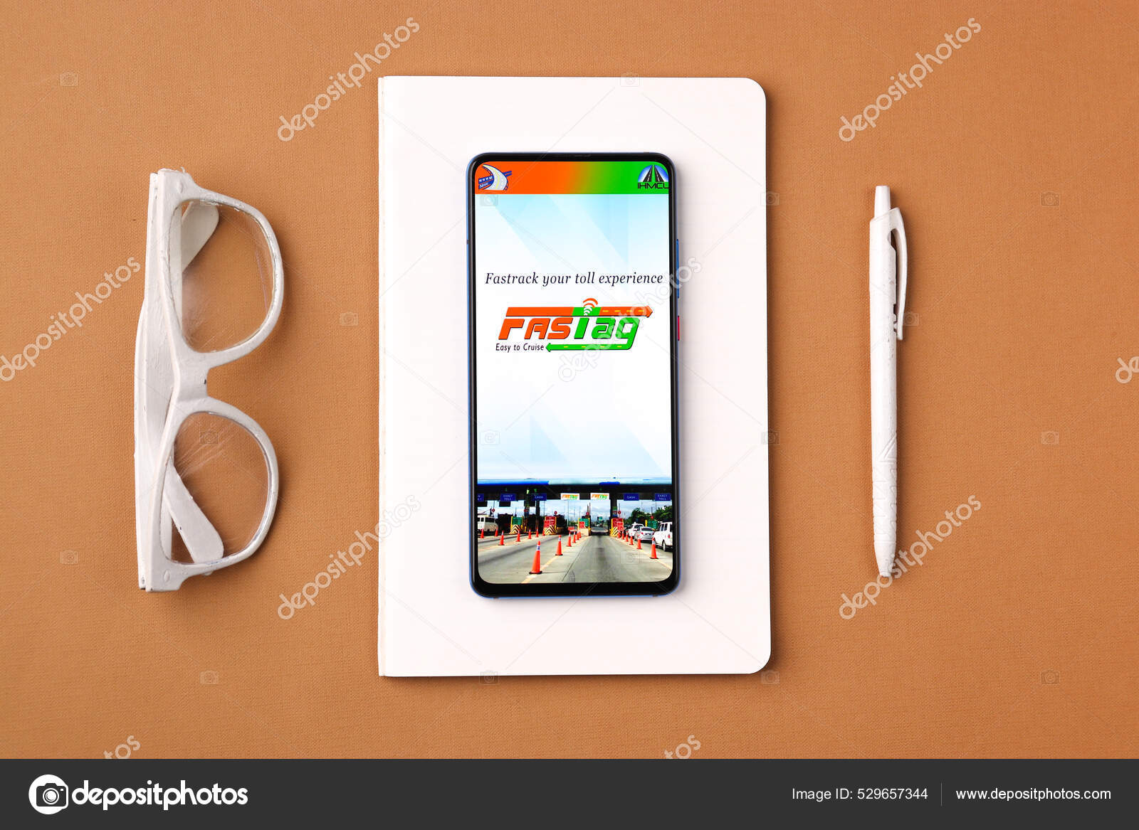 Assam India March 2021 Fastag Logo Phone Screen Stock Image — Stock ...