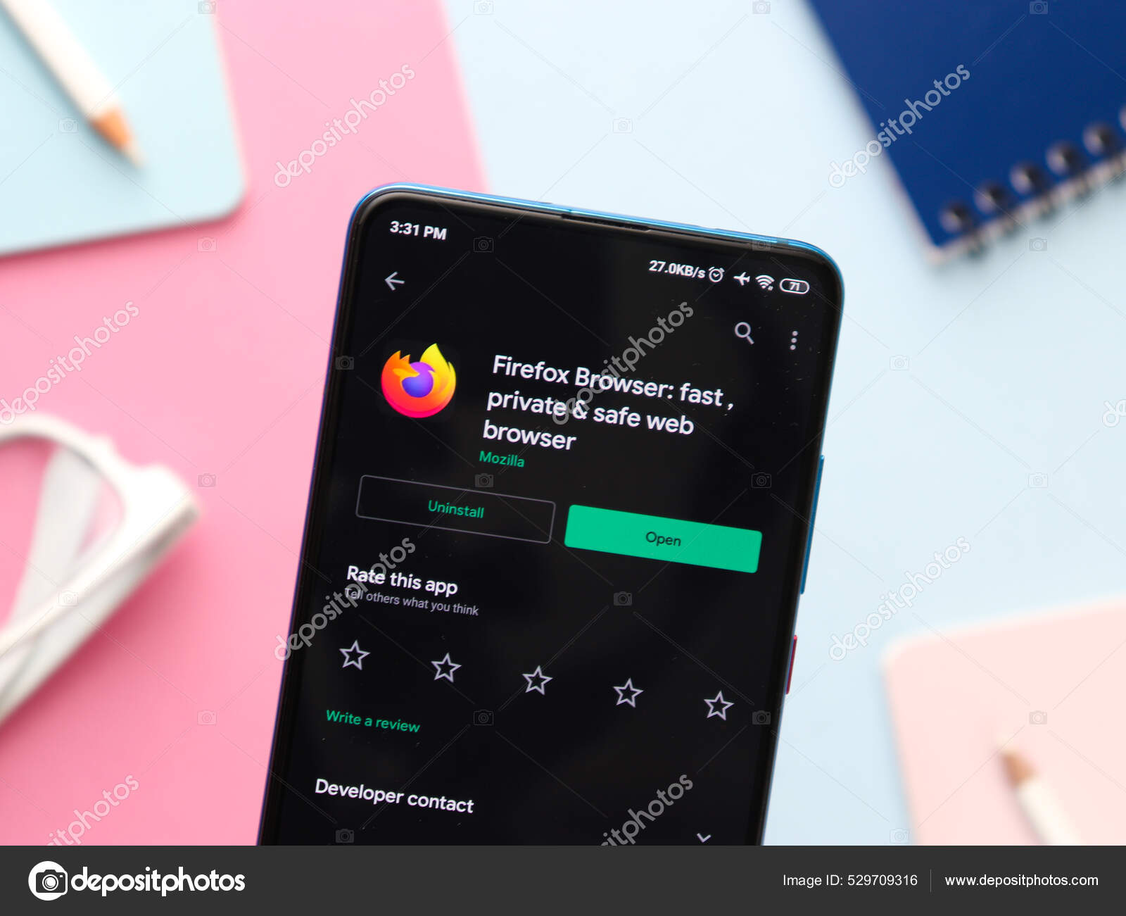 Assam India June 2020 Firefox Safe Browser App — Stock Editorial Photo ...