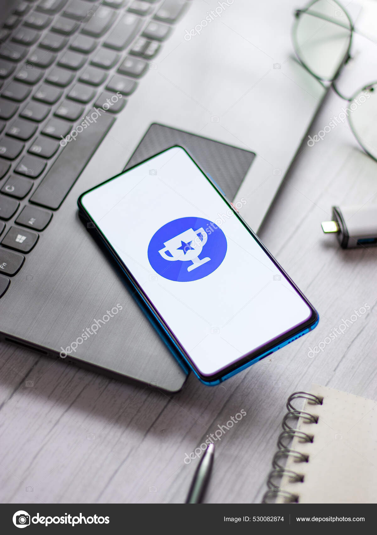 Assam India Enero 2021 Google Reward Logo Phone Screen Stock — Foto ...