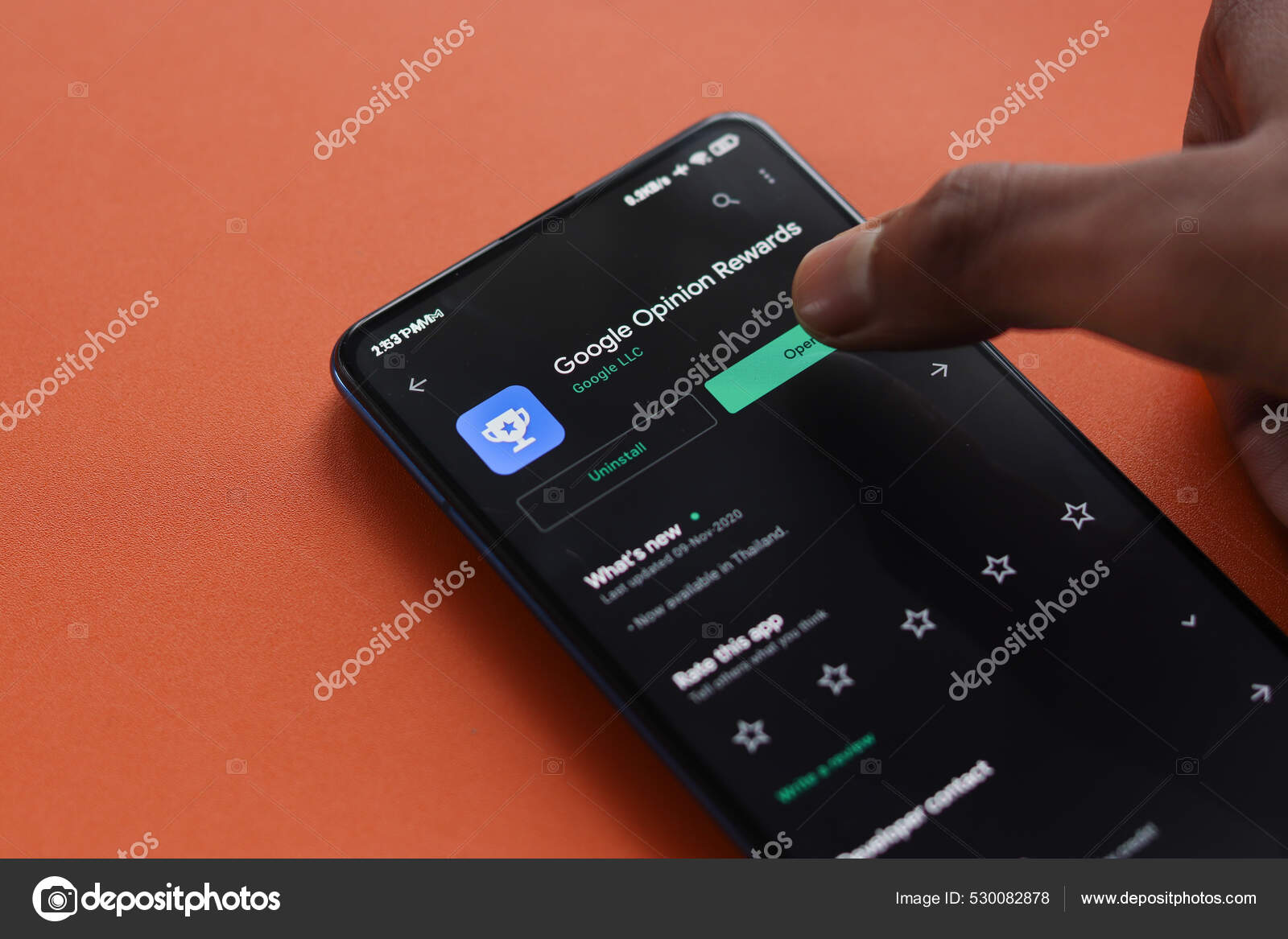 Assam India Enero 2021 Google Reward Logo Phone Screen Stock — Foto ...