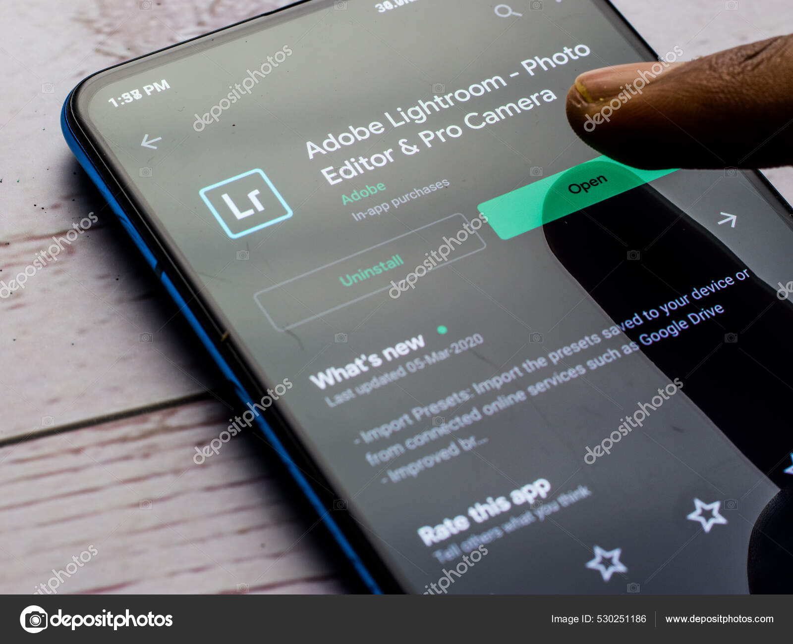 Assam India December 2020 Adobe Lightroom Logo Phone Screen Stock — Stock Editorial Photo ...