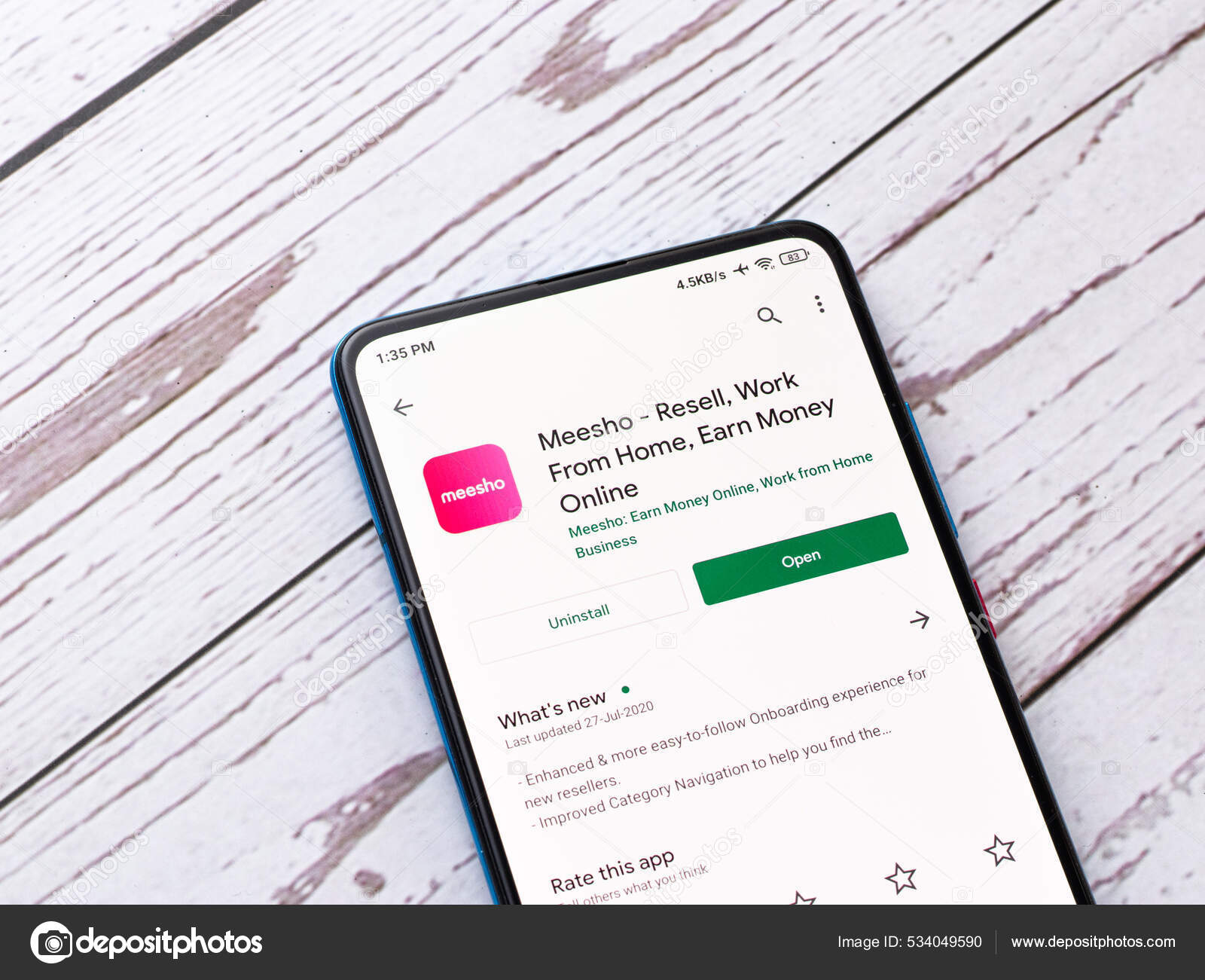 Meesho Selling App Logo Phone Screen — Stock Editorial Photo ...