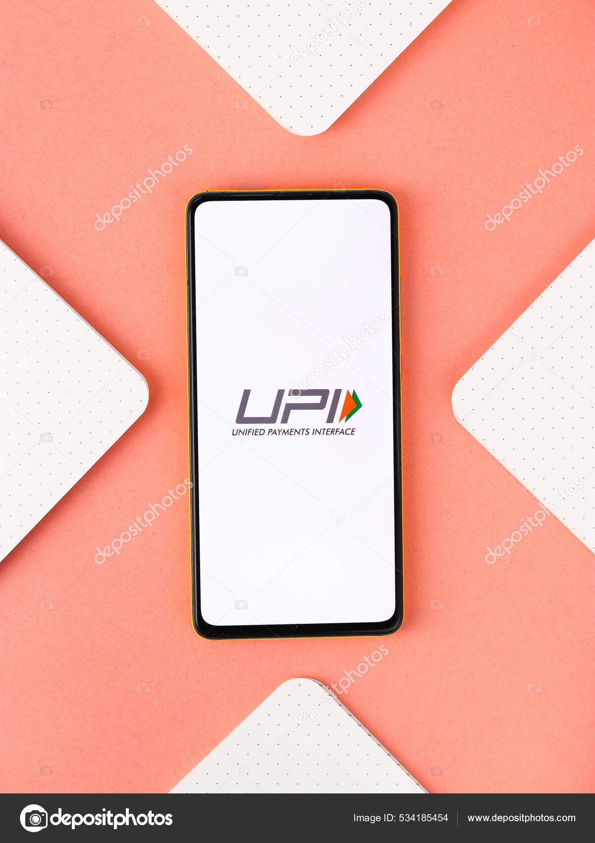 West Bangal India September 2021 Upi Logo Phone Screen Stock — Stock ...
