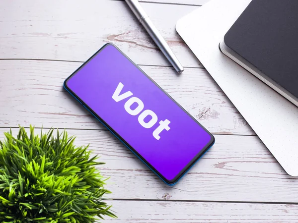 Logo de la aplicación móvil Voot: un servicio de transmisión de video ...