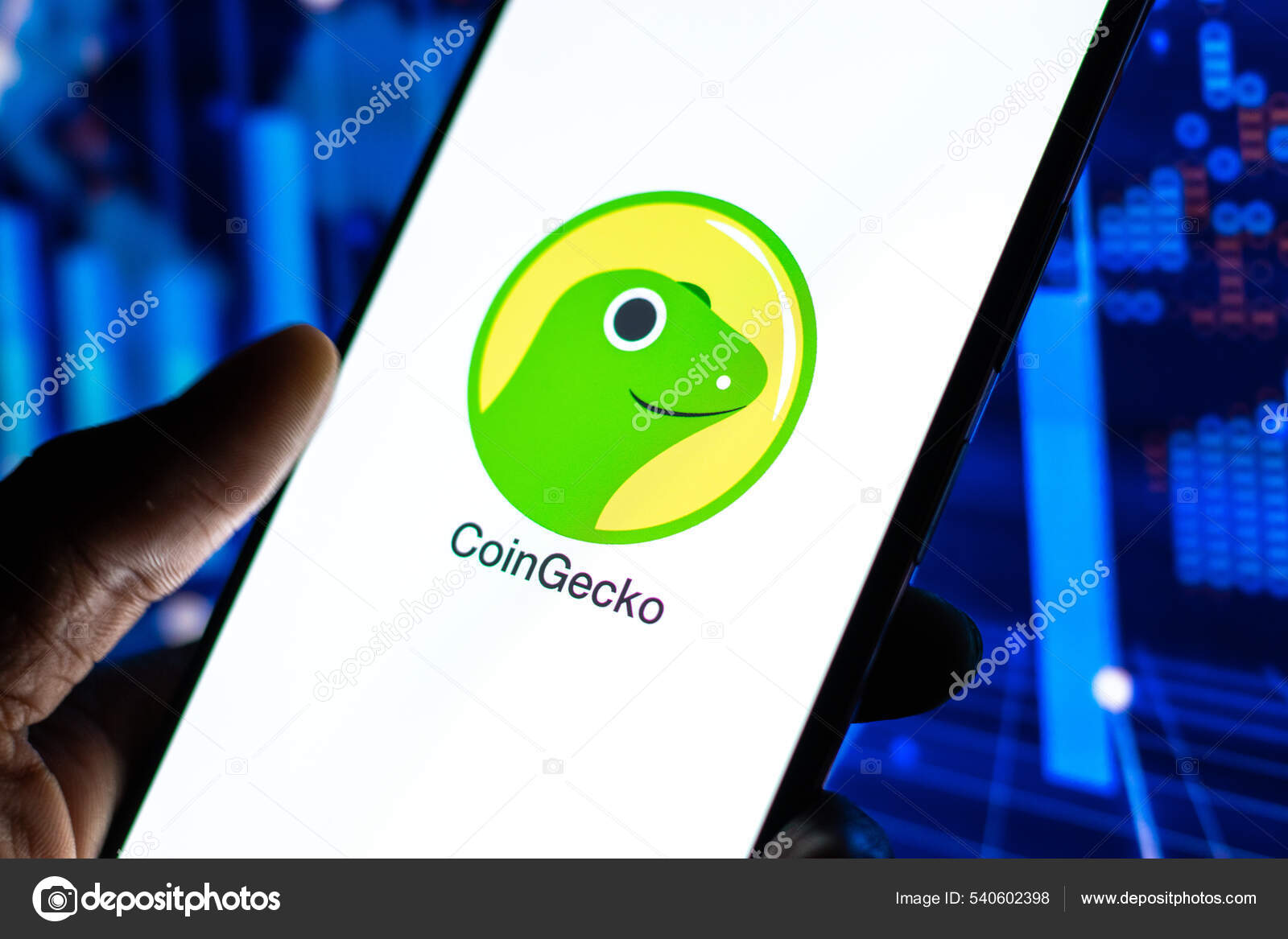 West Bangal India January 2022 Coingecko Logo Phone Screen Stock — Foto ...