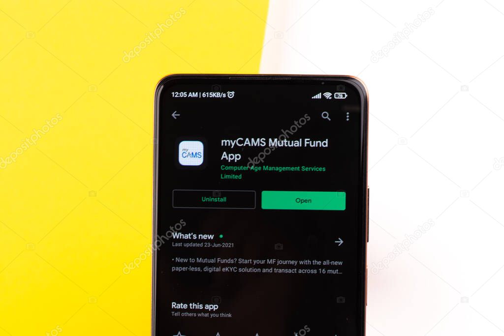 West Bangal, India - 15 de diciembre de 2021: logo myCams en la imagen ...