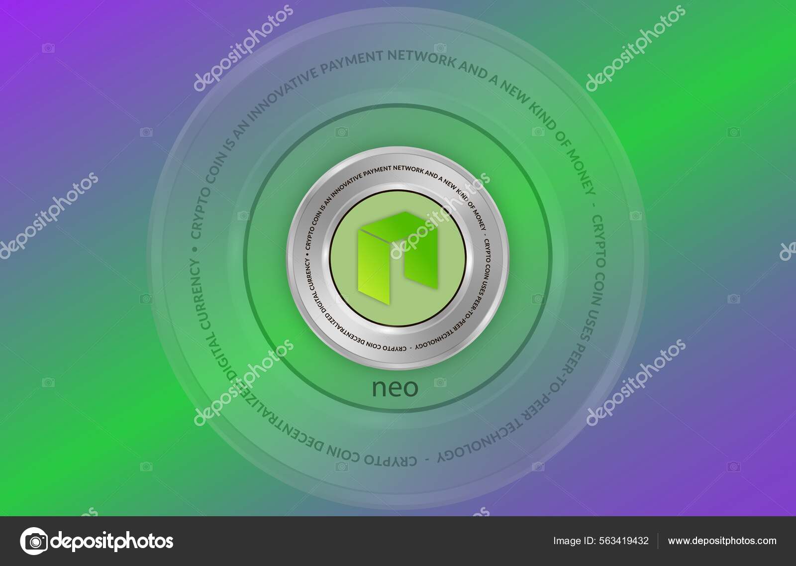 Image Neo Virtual Currency Digital Background Drawings — Stock Editorial Photo ...