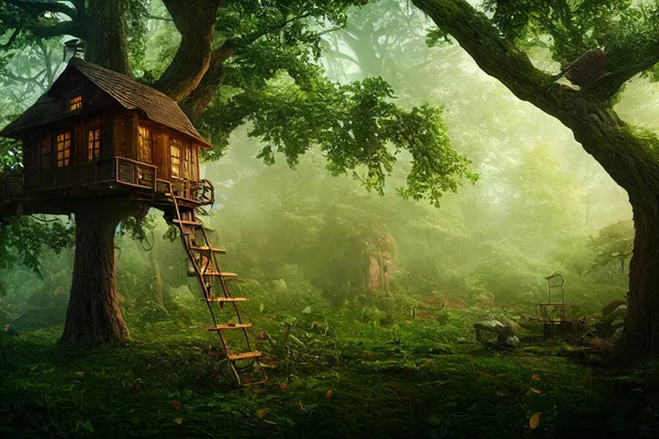 Tree House Wallpaper