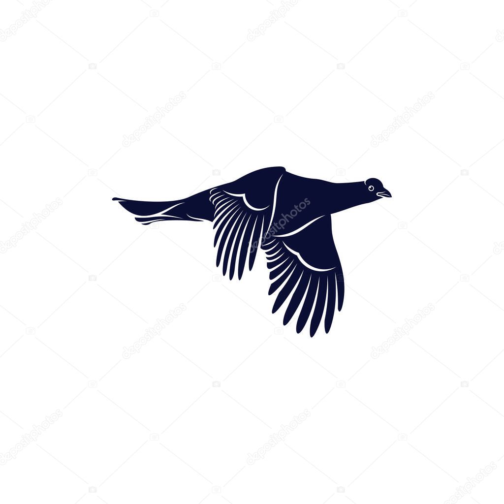 Ilustraci n vectorial de dise o de Black Grouse, plantilla de conceptos de dise o de logotipo de ...