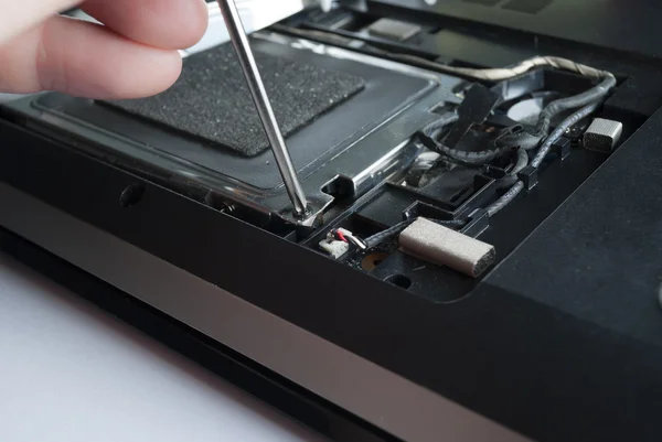 man fixing computer - Stock Image - Everypixel