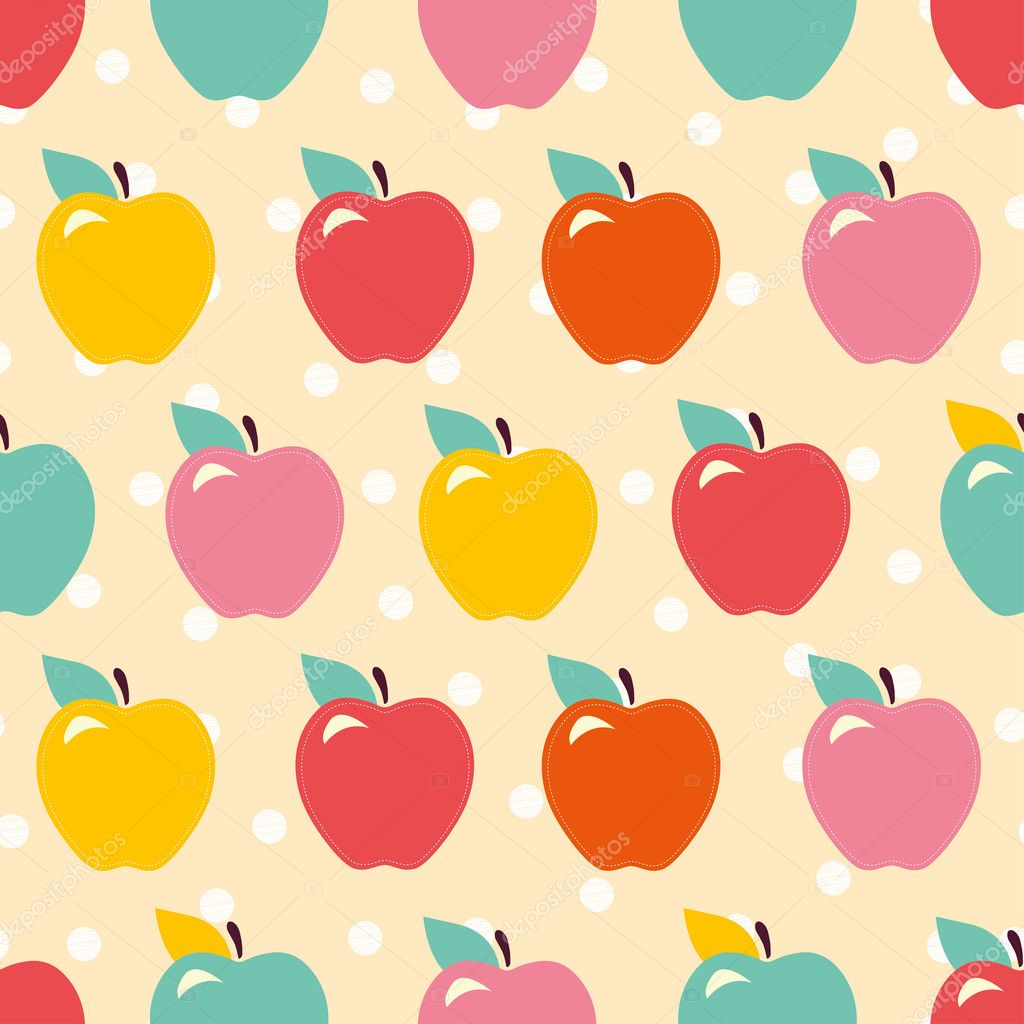 The apples. Seamless vector pattern Stock Vector Image by ©vyazovskaya ...
