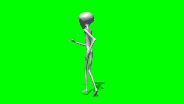 Alien runs - green screen — Stock Video © Bestgreenscreen #48247951