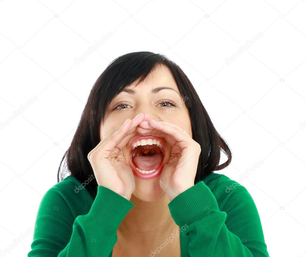 Woman scream — Stock Photo © Lenets_Tatsiana #41178007