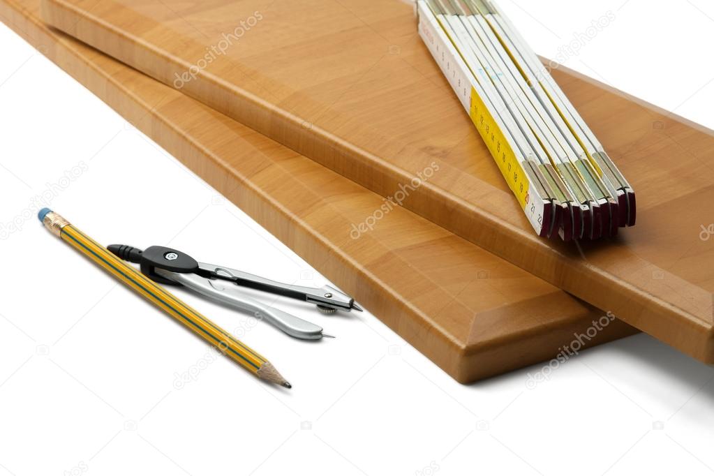 Wooden board and tools Stock Photo by ©Lenets_Tatsiana 43128729