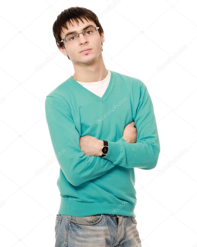 Young man wearing glasses Stock Photo by ©Lenets_Tatsiana 45345803