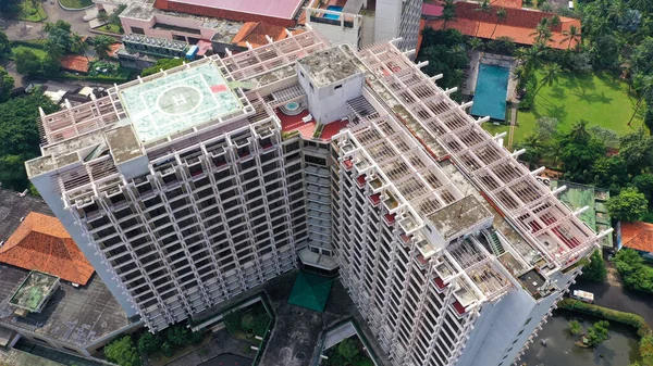 Aerial view of apartment high rise buildings in Jakarta, Indonesia ...