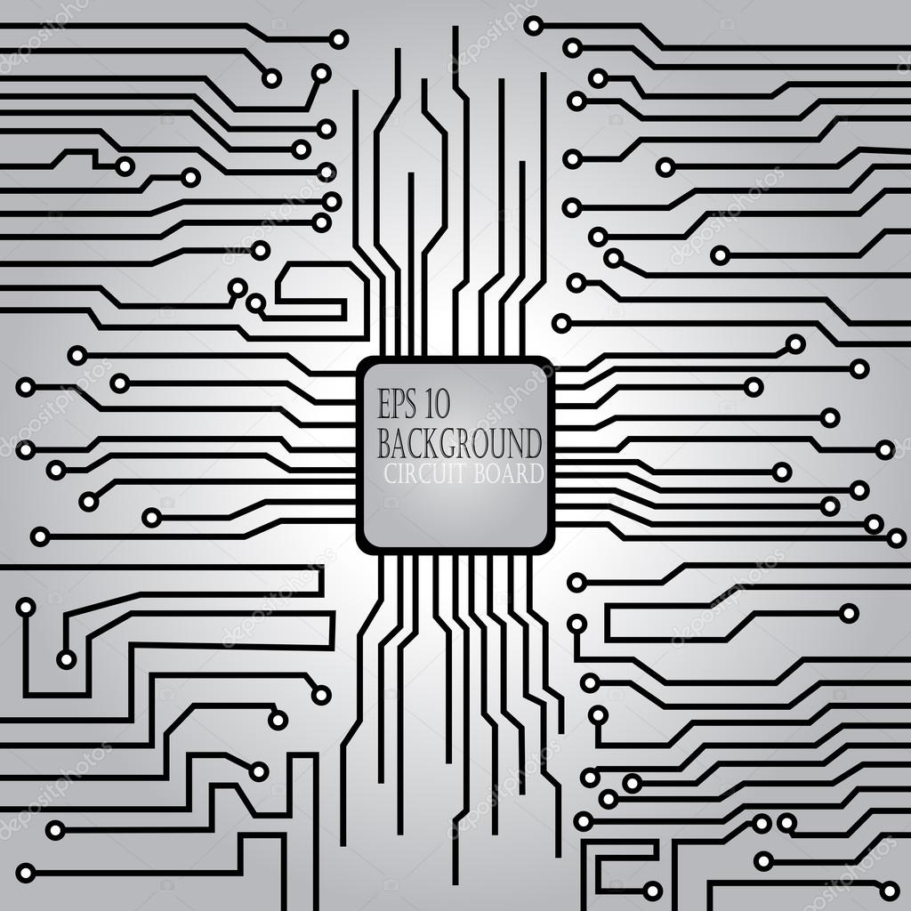 Circuit board cpu — Stock Vector © vladystock #41394487