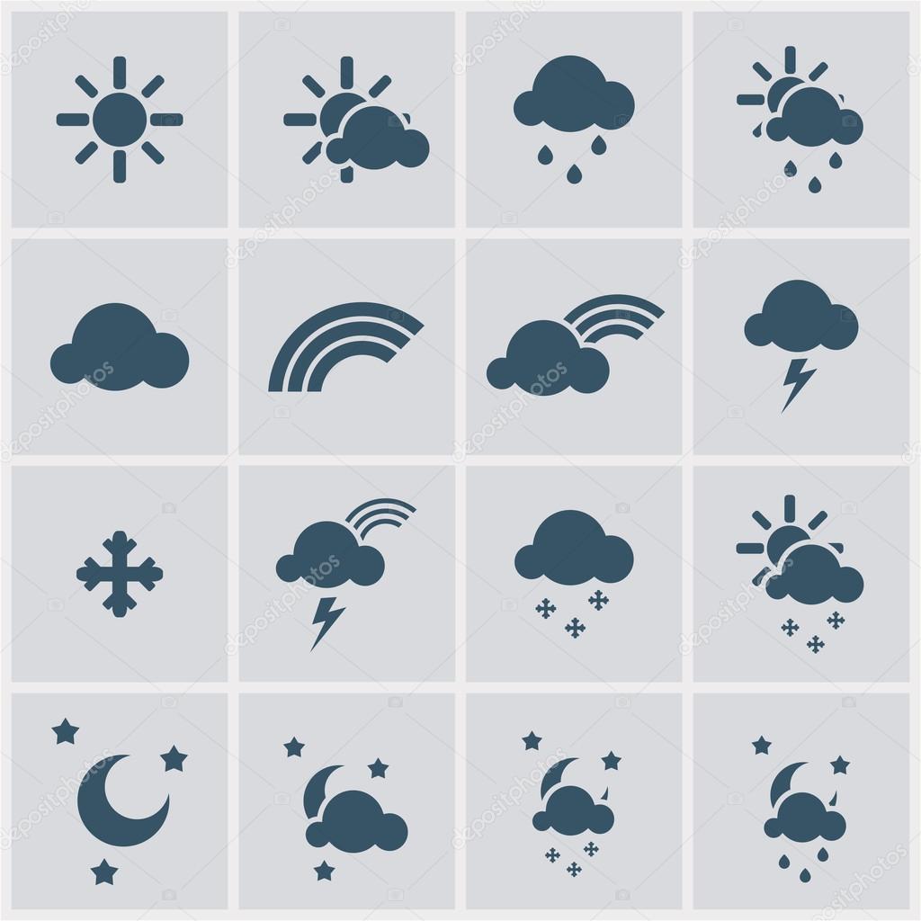 Wheather icons Stock Vector by ©irska_no 41352333