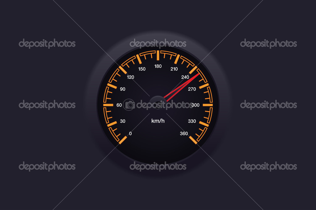 Speedometer Orange Stock Vector Image by ©awseiwei83 #44518241