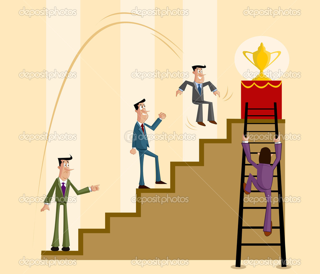 Concepto de competencia empresarial vector, gráfico vectorial ...