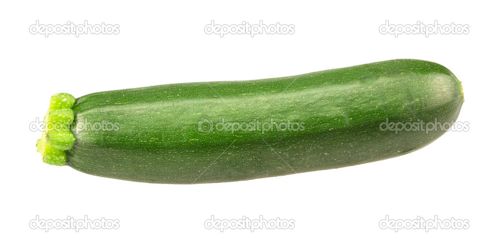 Courgette or zucchini isolated on white. — Stock Photo © funandrejs ...