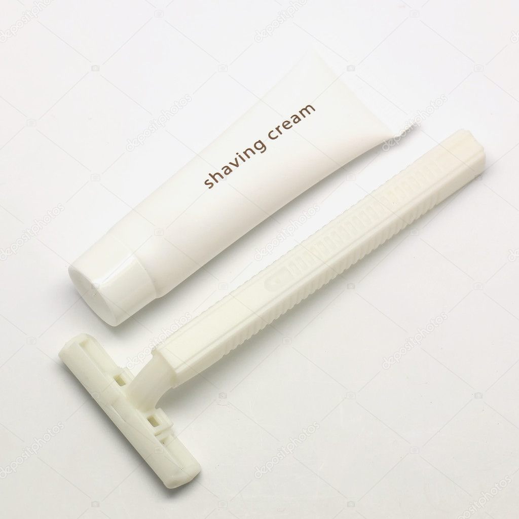 Razor and shaving cream Stock Photo by ©leisuretime13 47761941