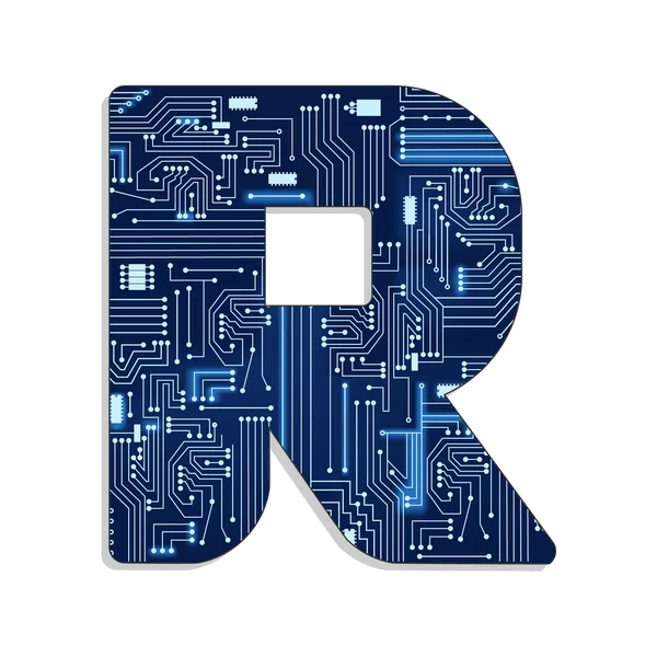 Letter "s" from technology's stylized alphabet Stock Vector Image by ...