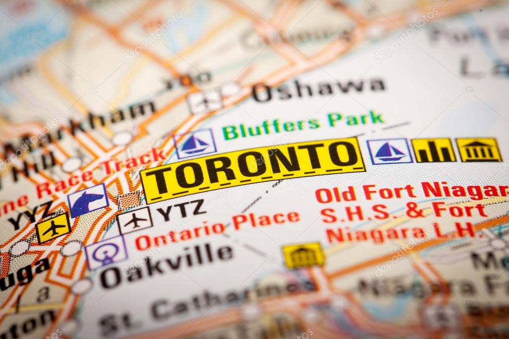Toronto City on a Road Map — Stock Photo © marcoscisetti #47082775