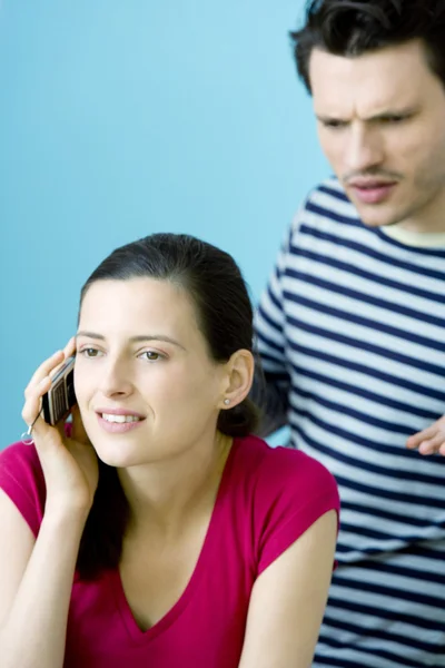 Man calling woman Stock Photos, Royalty Free Man calling woman Images ...