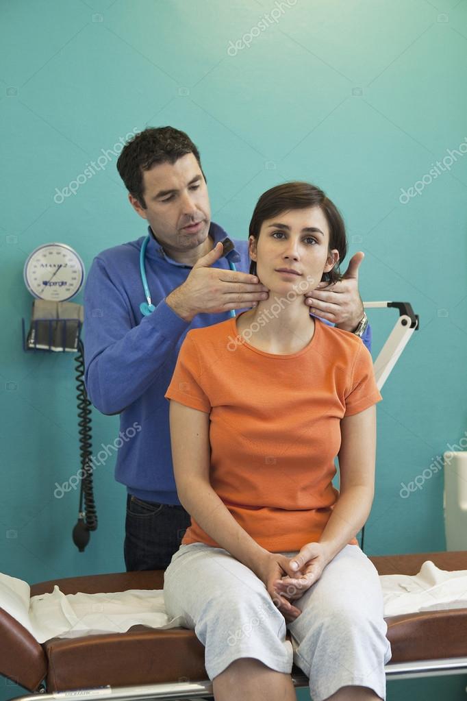 WOMAN PALPATING LYMPH NODE Stock Photo by ©imagepointfr 42554695 WOMAN PALPATING LYMPH NODE Stock Photo by ©imagepointfr 42554695