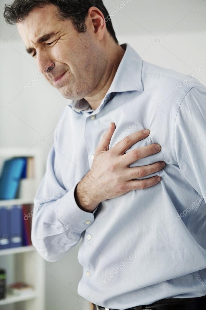 MAN WITH HEART ATTACK — Stock Photo © imagepointfr #44400373