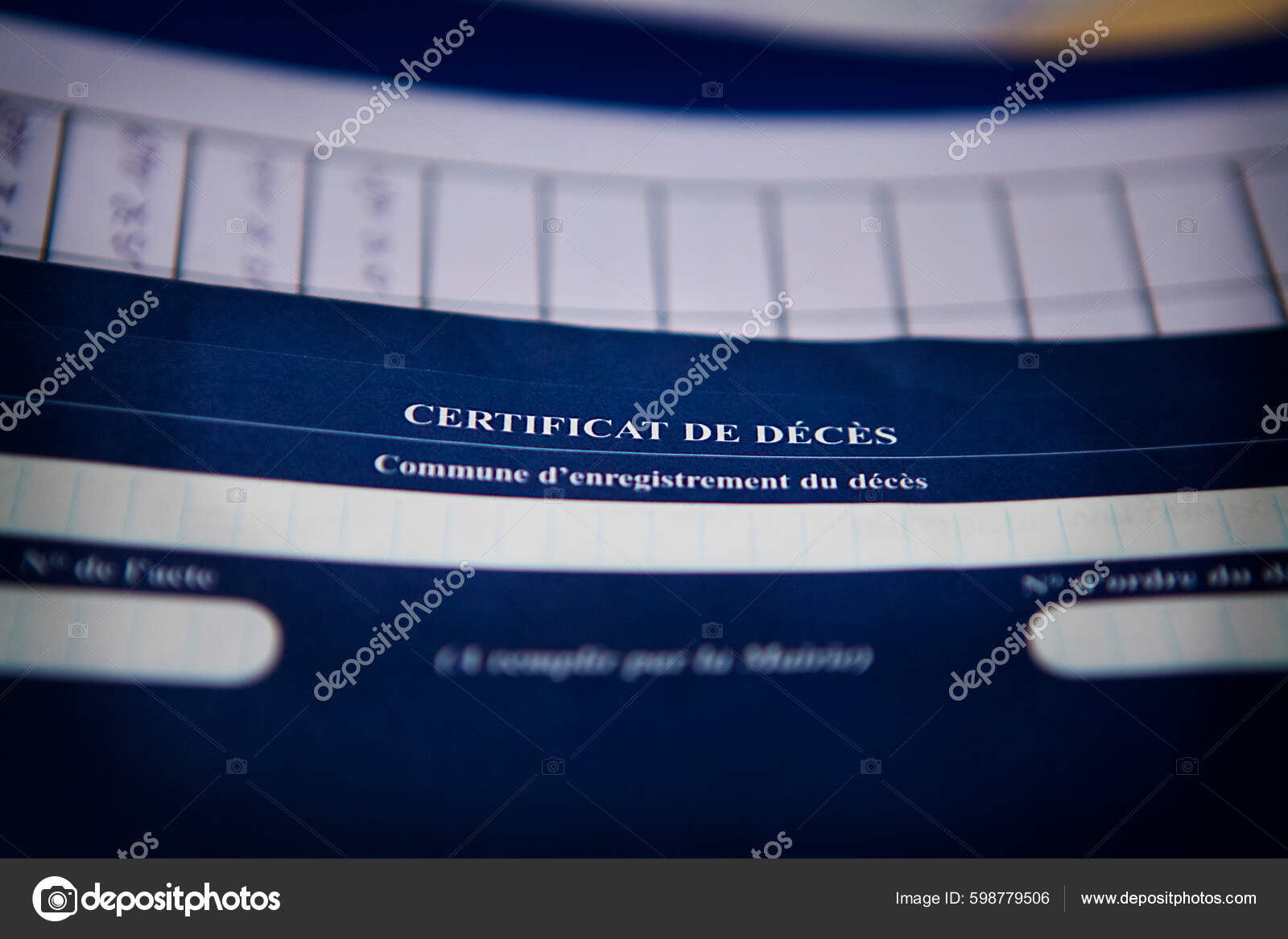 Death Certificate Issued Resuscitation Ambulance Paris Firefighters ...