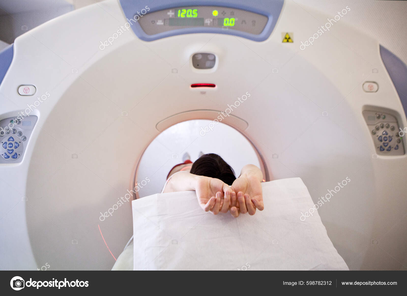 Mri Magnetic Resonance Imaging Patient's Abdomen Stock Photo by ...