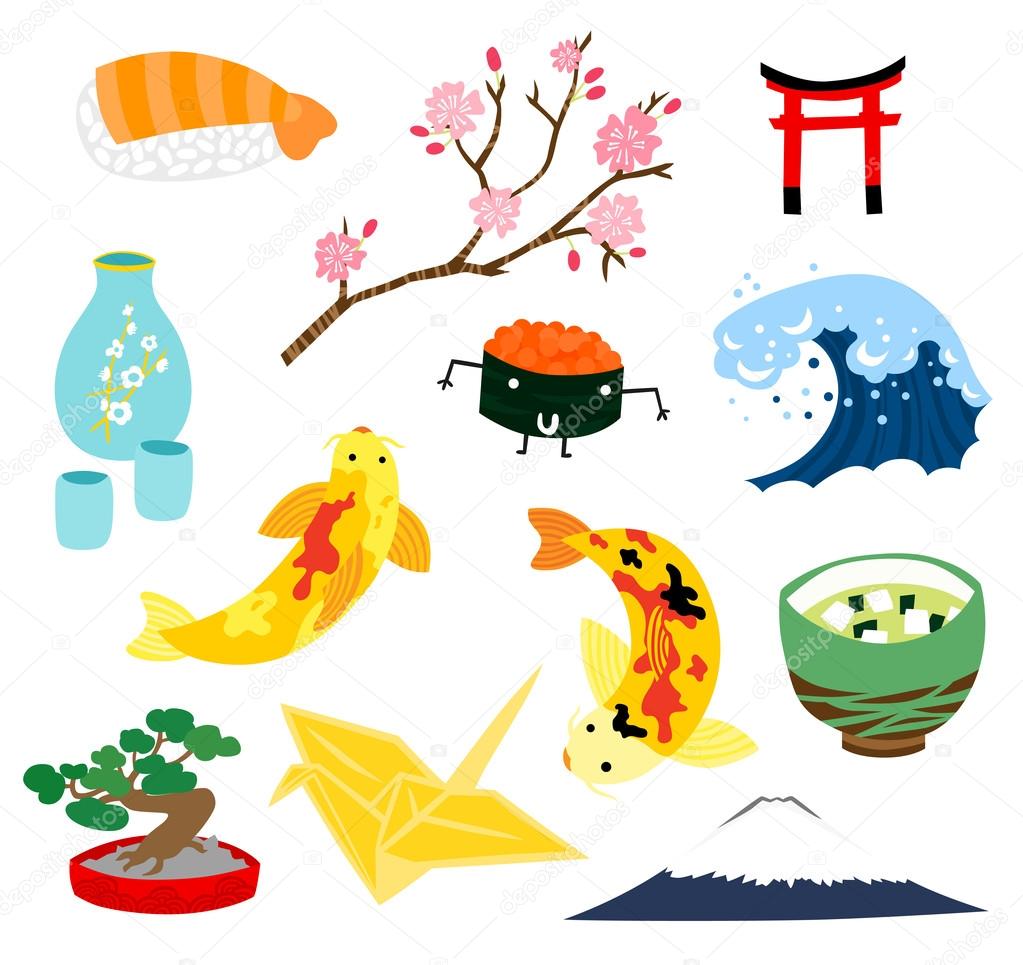 Japanese set Stock Vector Image by ©lenanayashkova #47209627