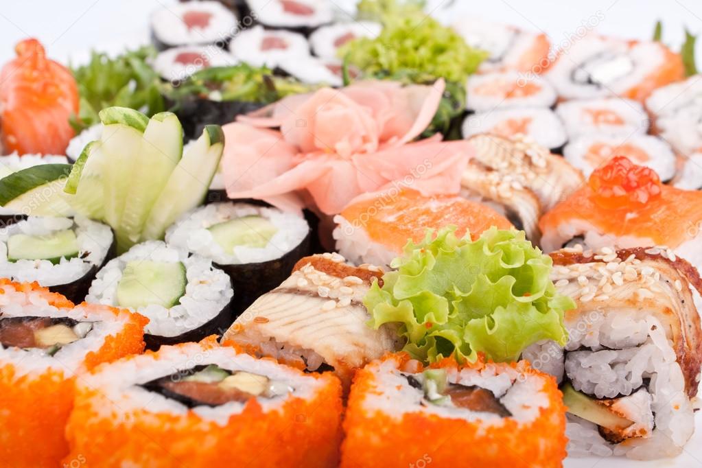 Big sushi set Stock Photo by ©Nalga 41981573
