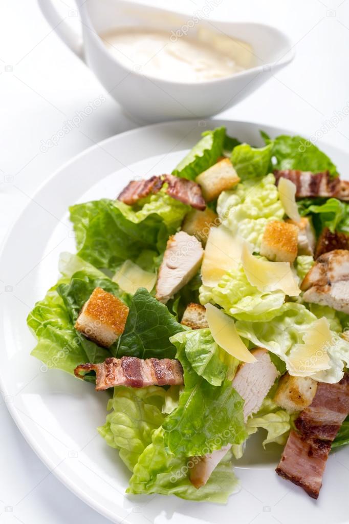 Traditional caesar salad Stock Photo by ©Nalga 41989615