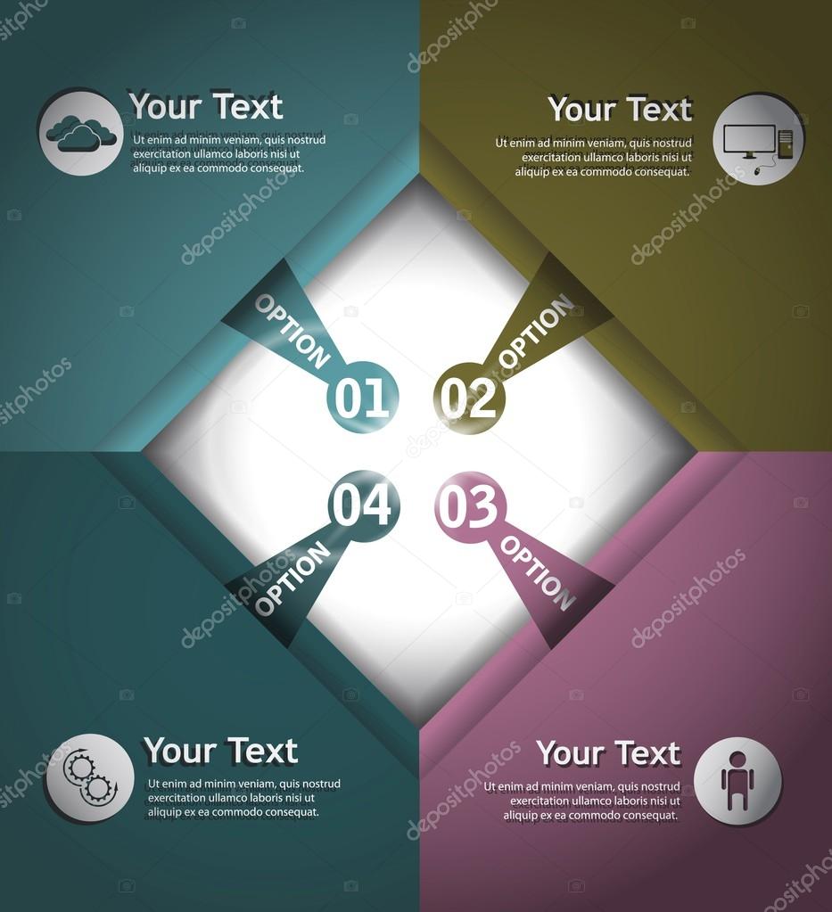 Four options for your text Stock Vector by ©Chalapan 42623755